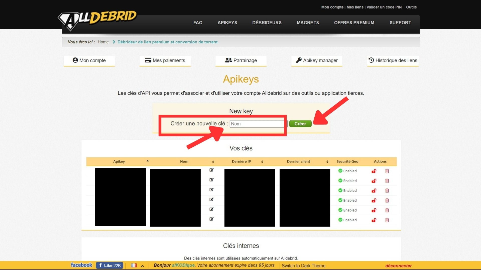 Addon vStream - Configurer un compte AllDebrid pour vStream • Wiki ...